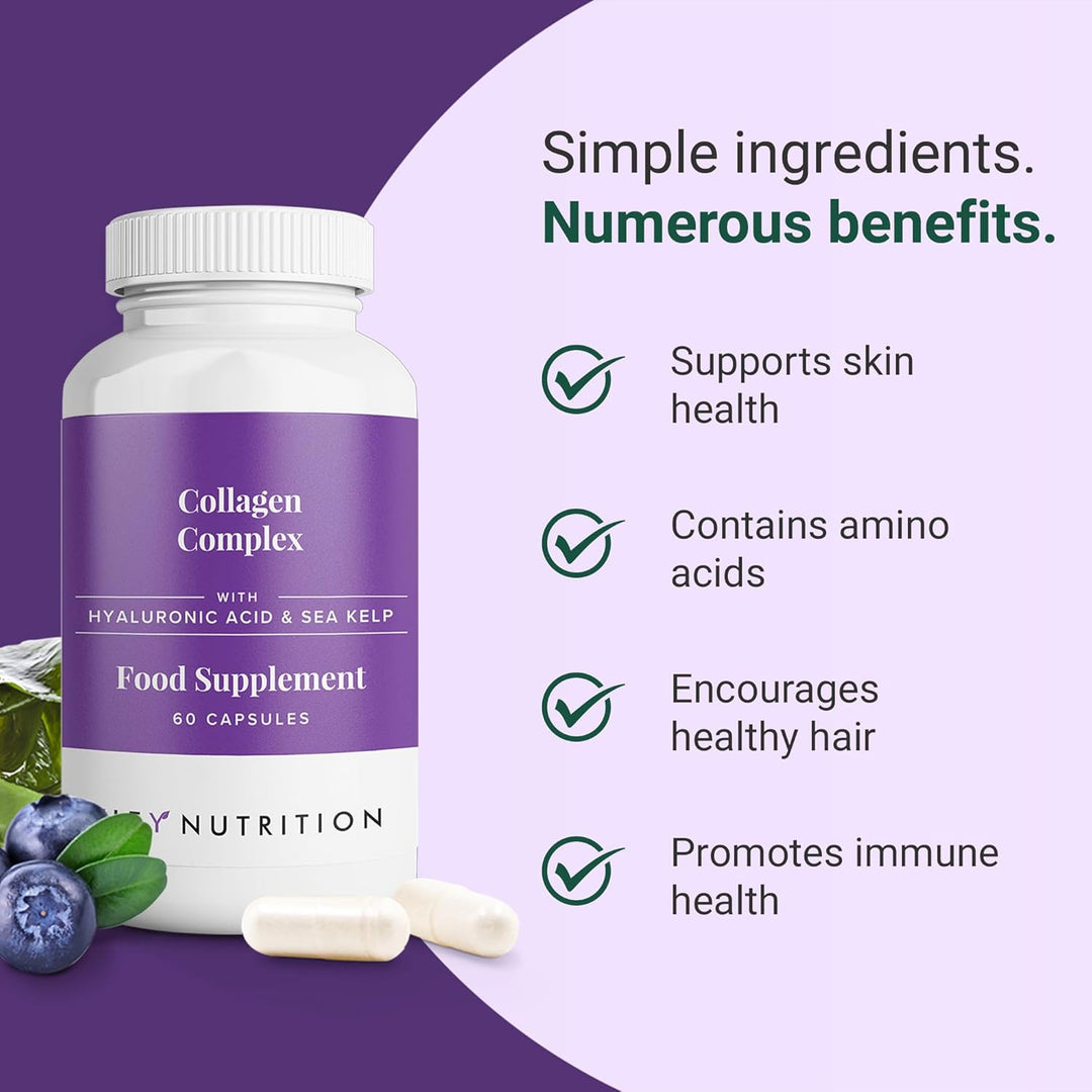 Hey Nutrition Collagen Complex | Hyaluronic Acid, Vitamin C & Biotin ...