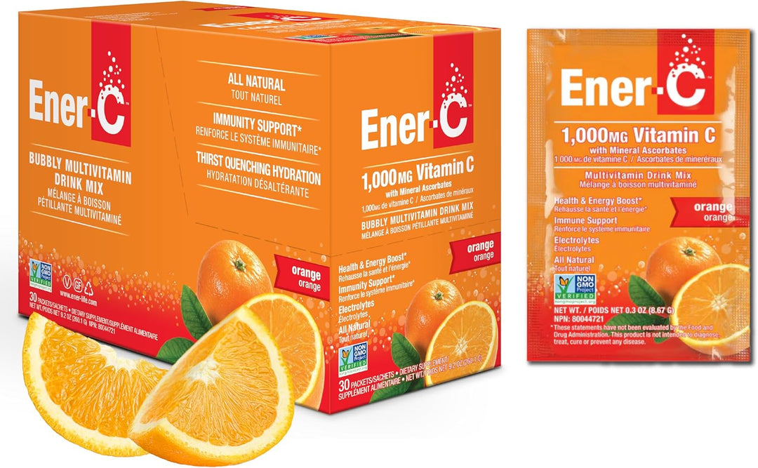 Ener-C Orange Vitamin Powder Mix | 8.67g per Serving | 30 Sachets ...
