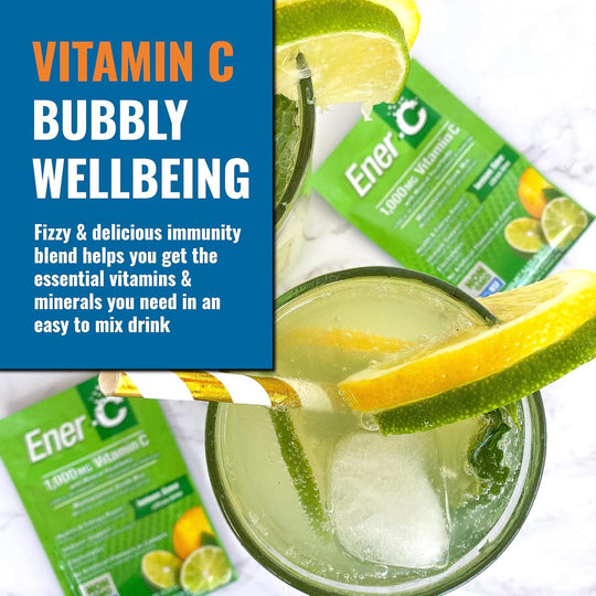 Ener-C Lemon Lime Vitamin Powder Mix | 9.56g per Serving | 30 Sachets ...