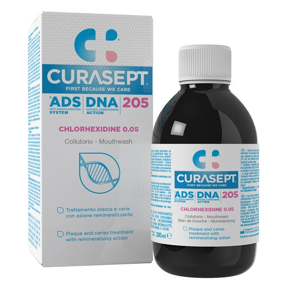 Curasept ADS 205 Oral Care - 0.05% Chlorhexidine Mouthwash - 200ml ...