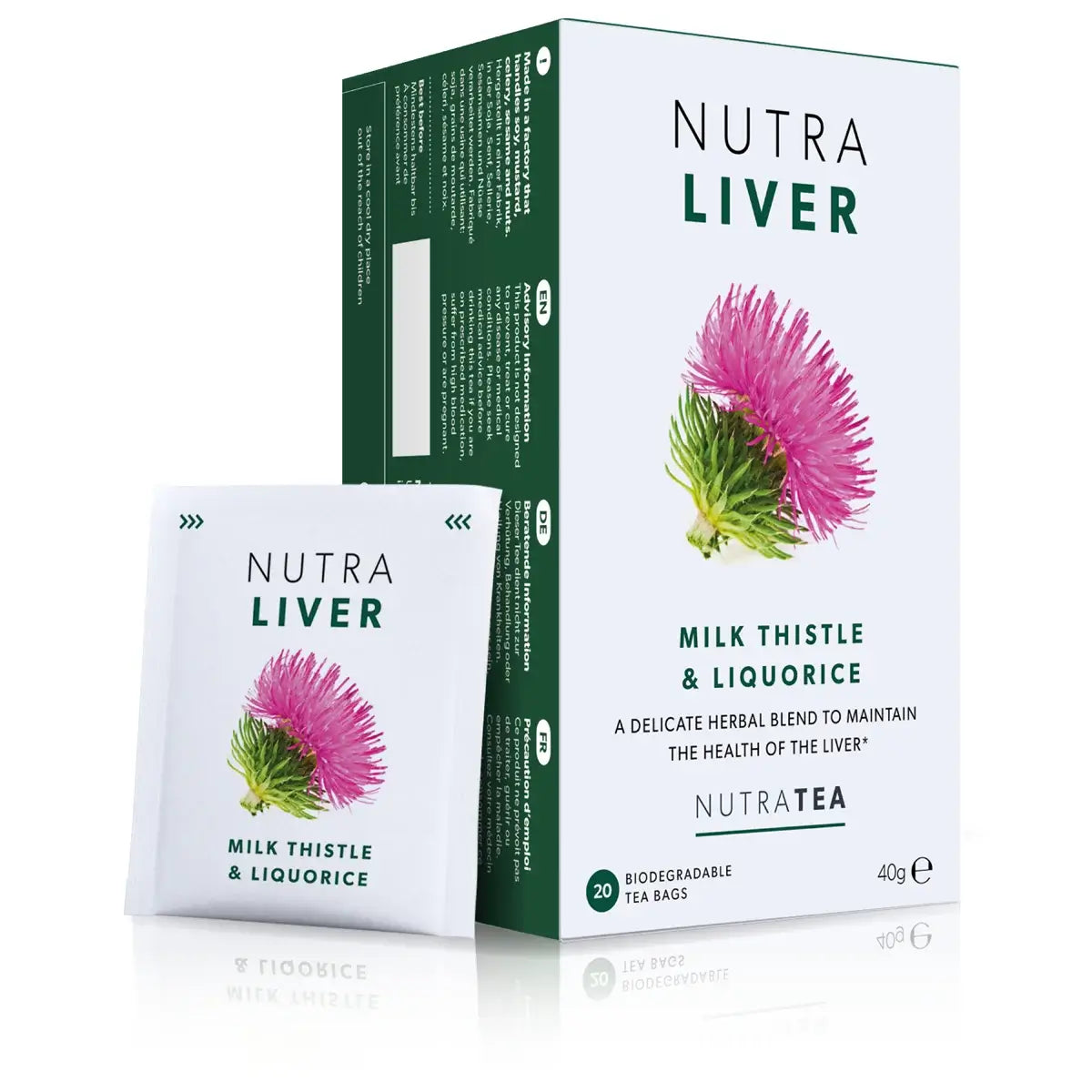 Nutra Tea Nutra Liver – Milk Thistle & Liquorice Herbal Tea | 20 Biode ...